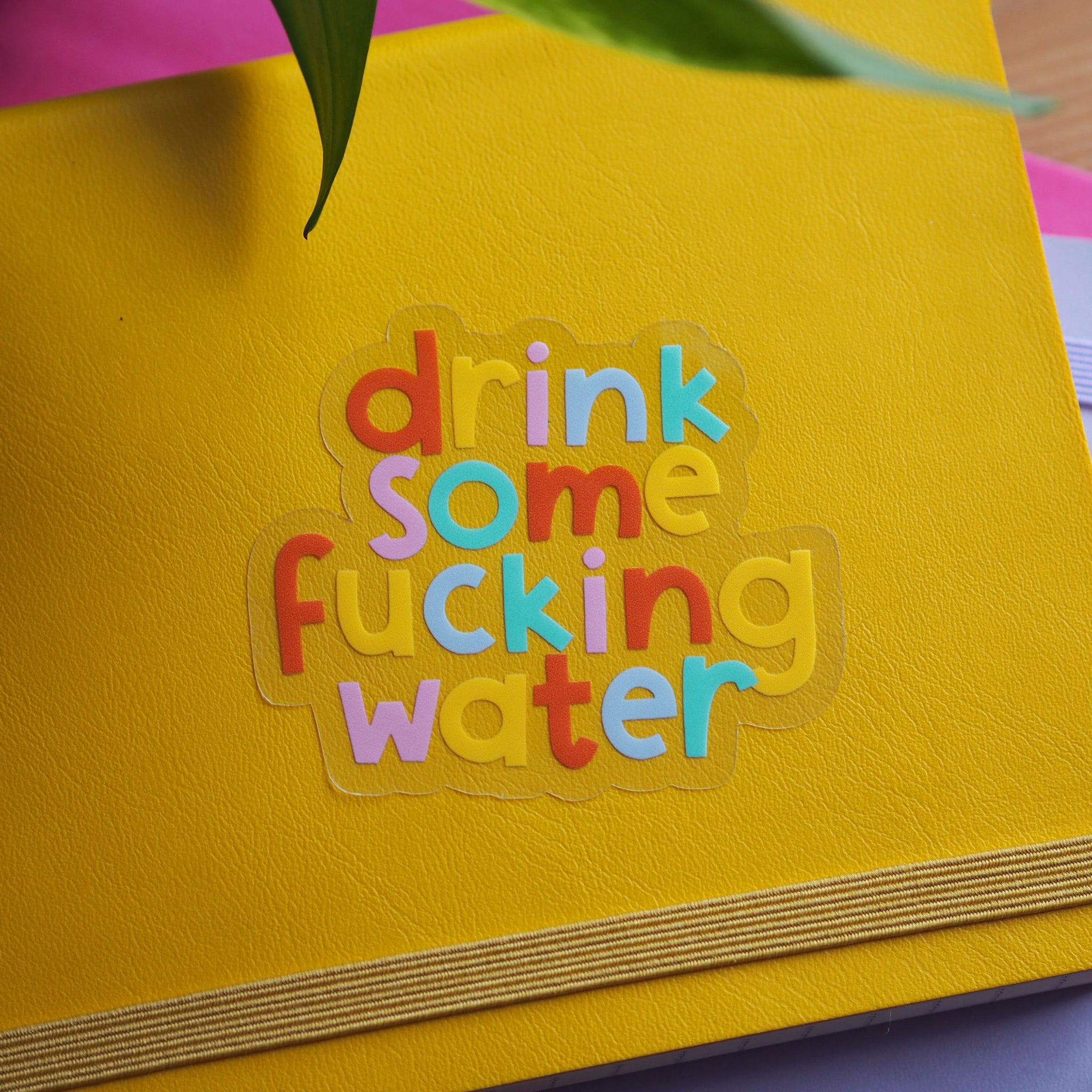 Drink Some Water Clear Sticker Nutmeg And Arlo drink-some-water-clear-sticker-nutmeg-and-arlo