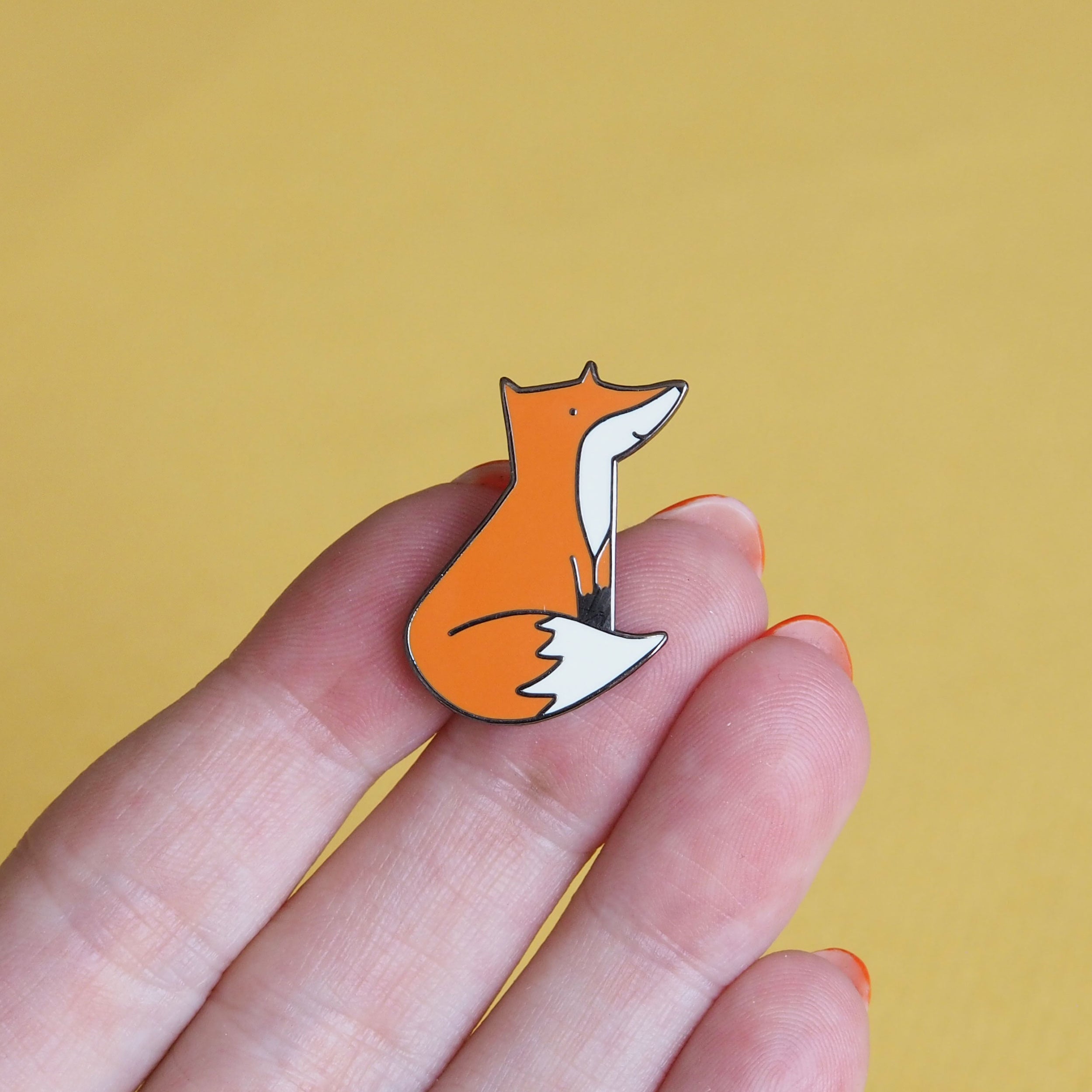 Little Fox Enamel Pin – Nutmeg and Arlo