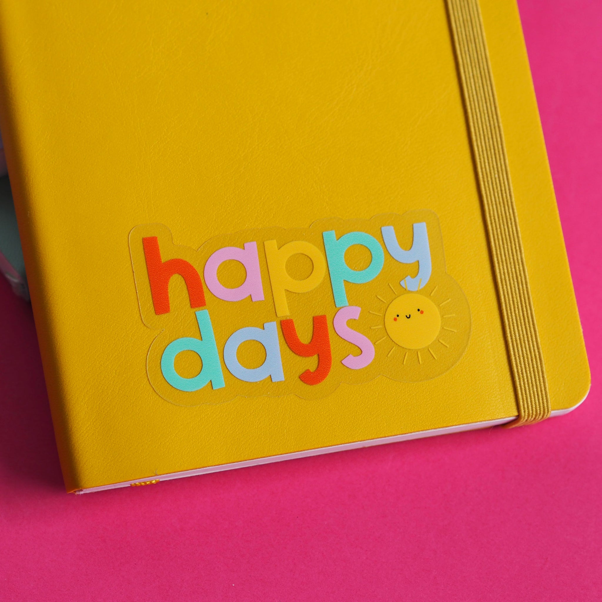 Happy Days Clear Sticker – Nutmeg and Arlo