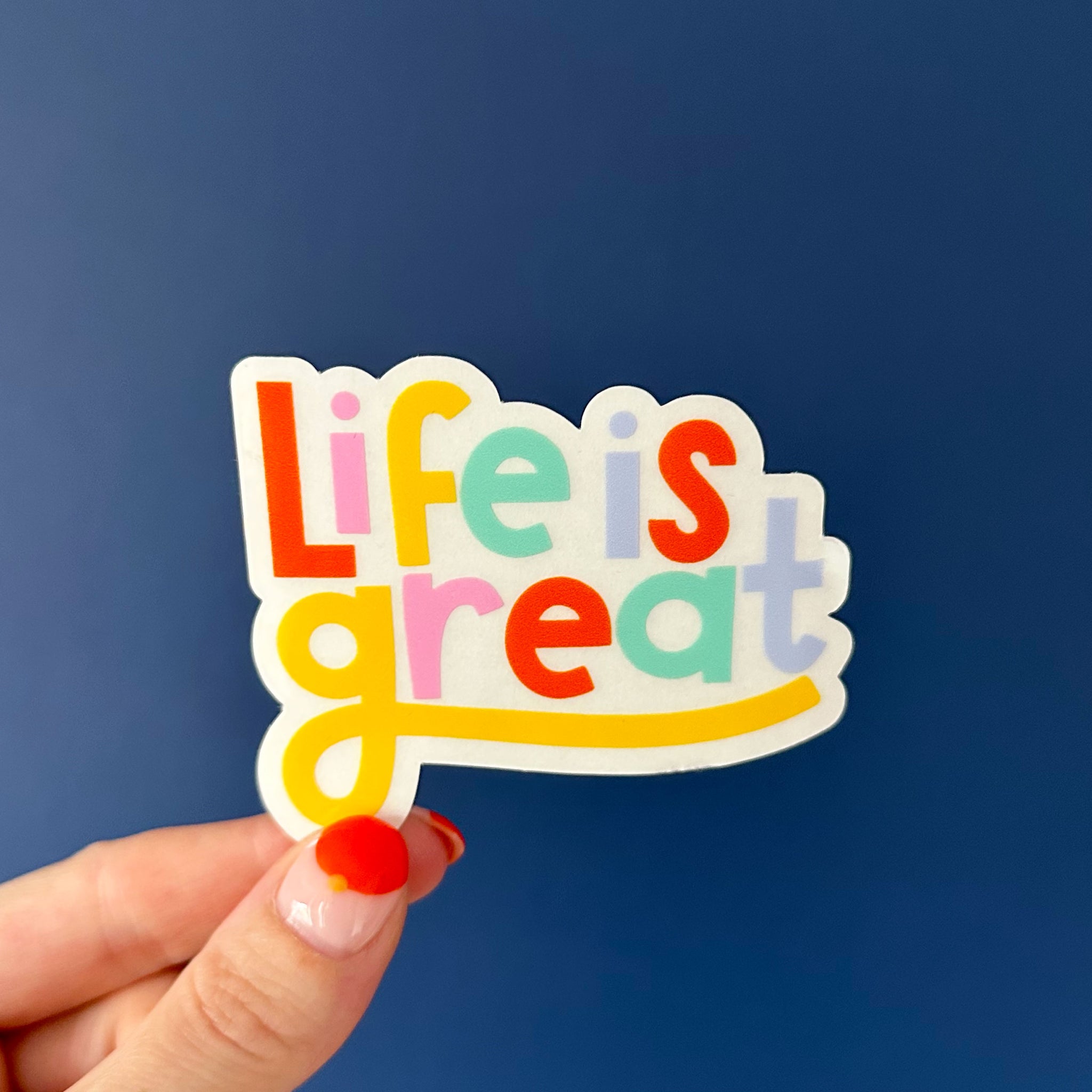 Life is Great Clear Sticker – Nutmeg and Arlo