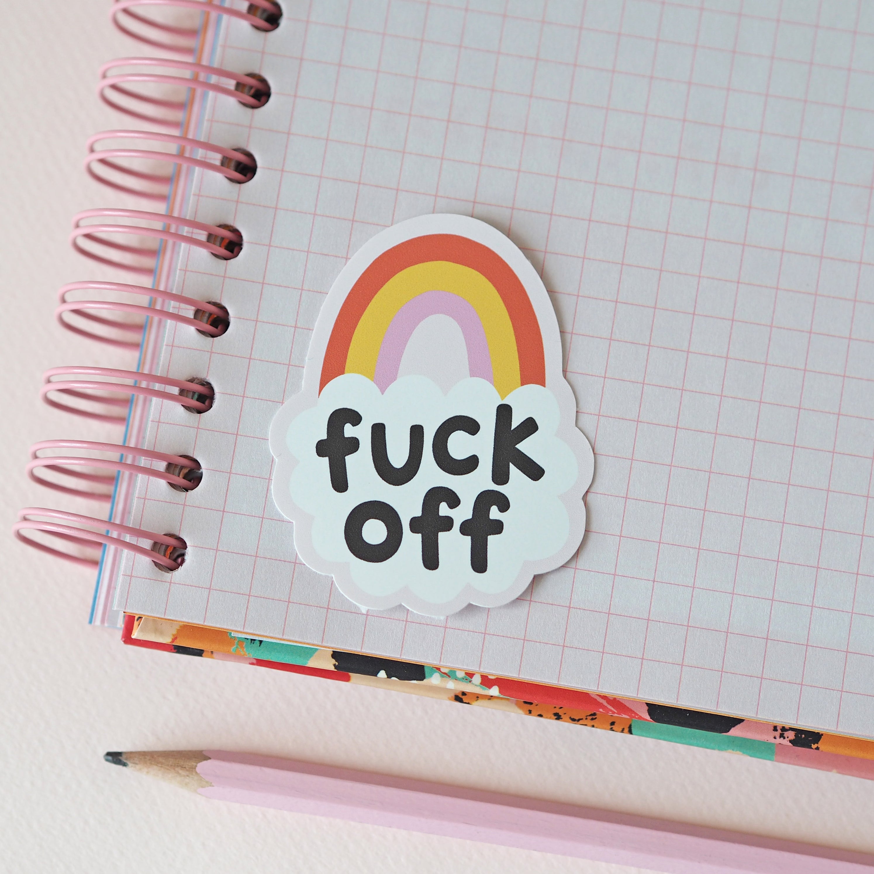 F Off Sticker – Nutmeg and Arlo