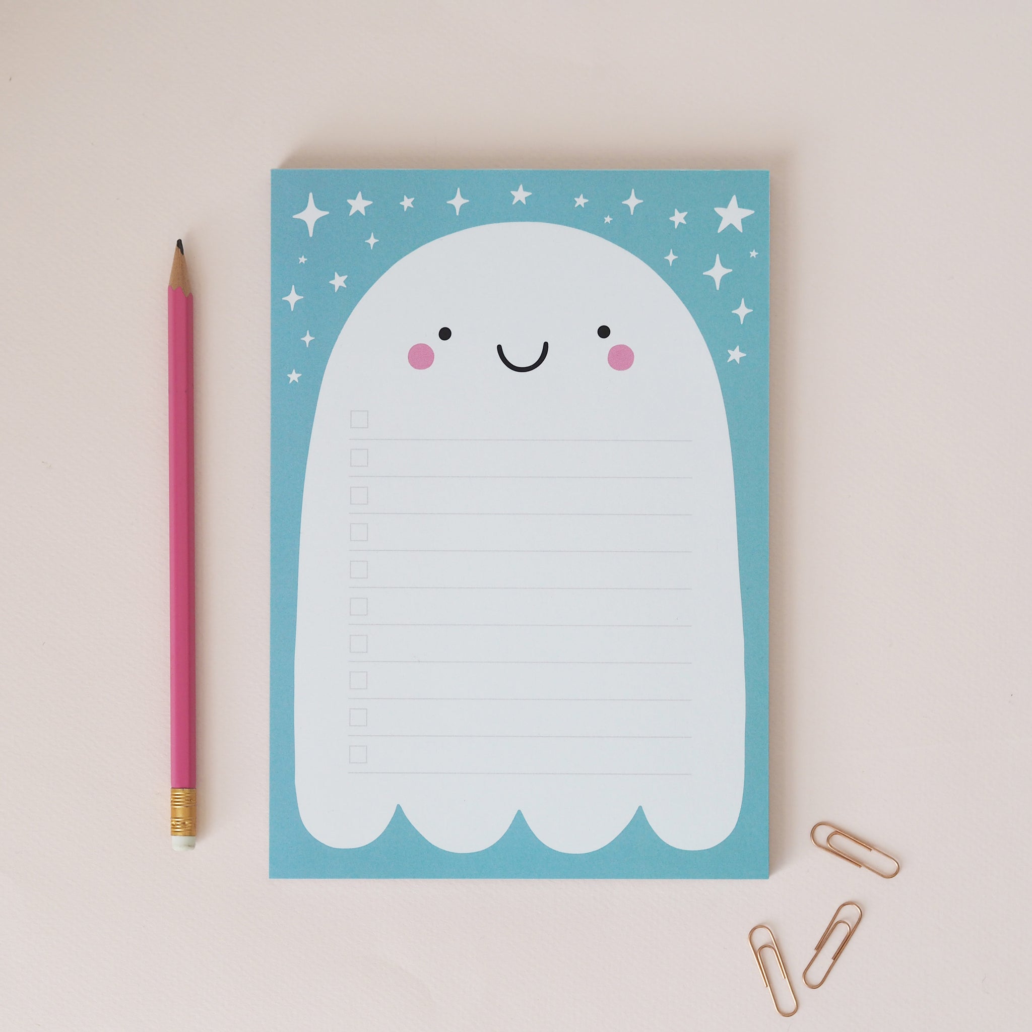 Ghost To Do List Notepad – Nutmeg and Arlo