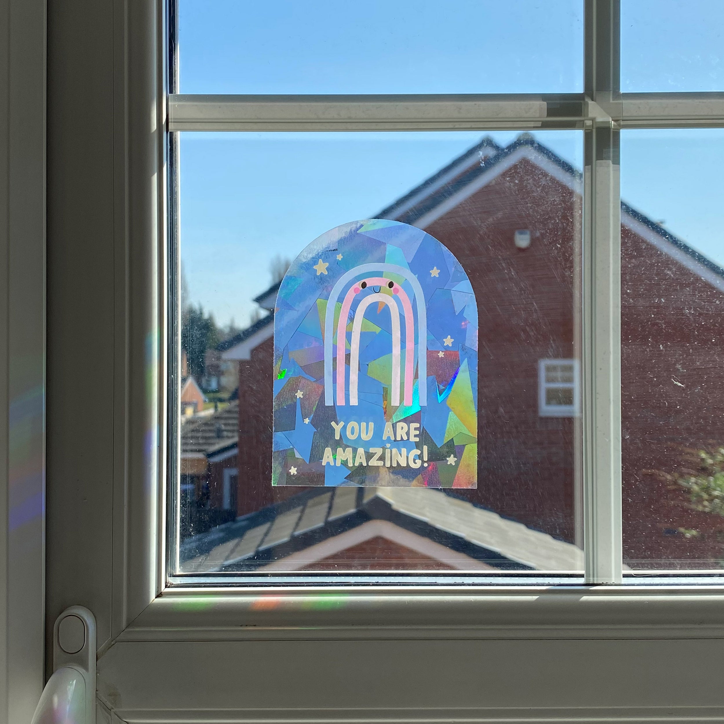 Rainbow Suncatcher Sticker – Nutmeg and Arlo