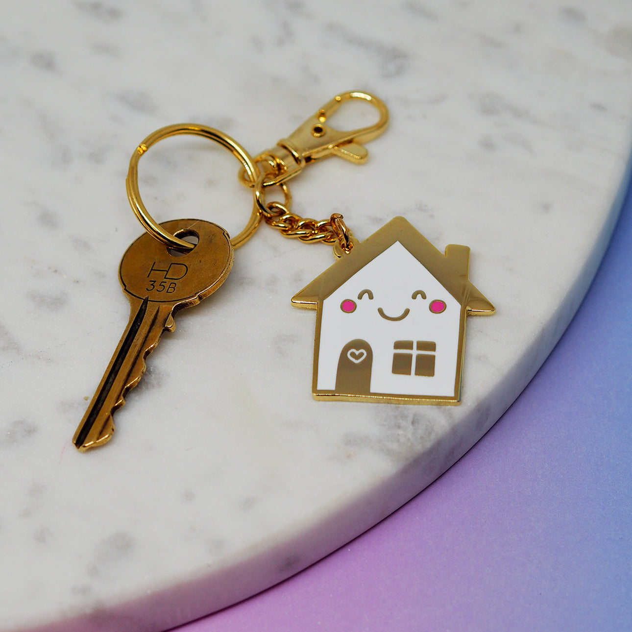 Happy House Keychain – Nutmeg and Arlo