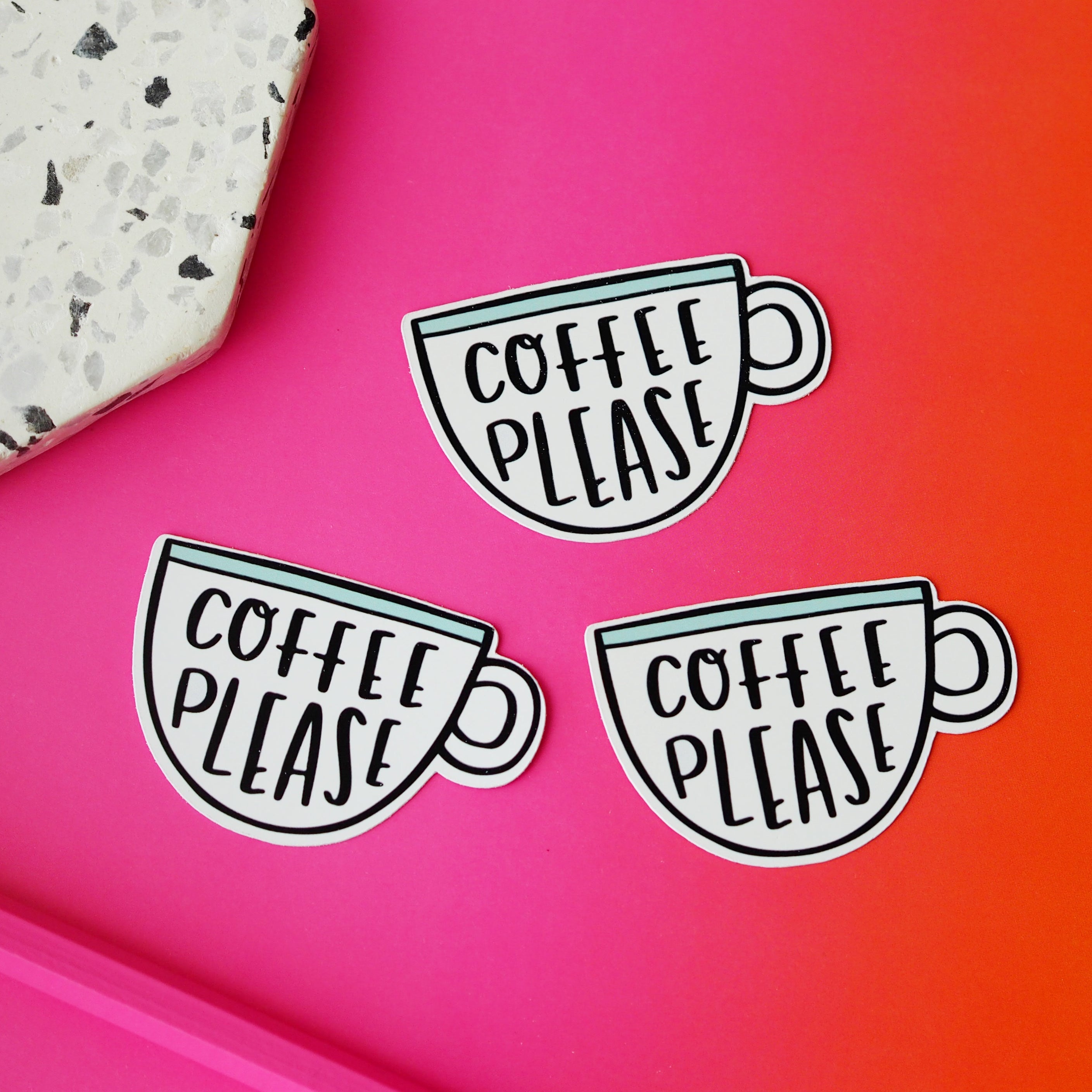 Coffee Please Sticker – Nutmeg and Arlo