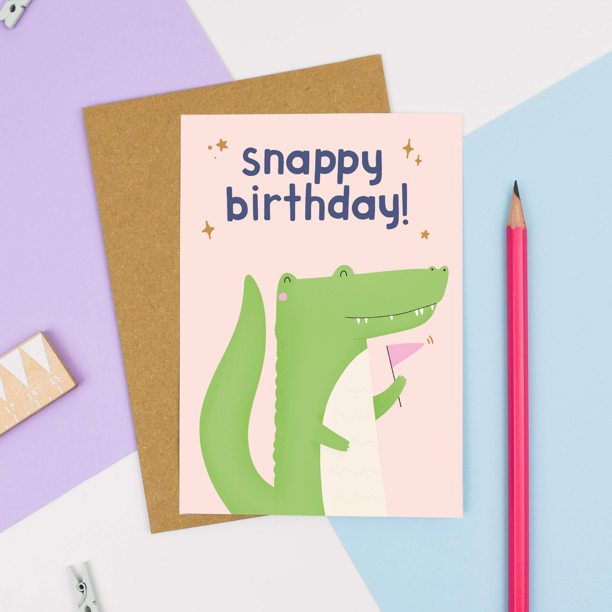 Snappy Birthday! Card – Nutmeg and Arlo